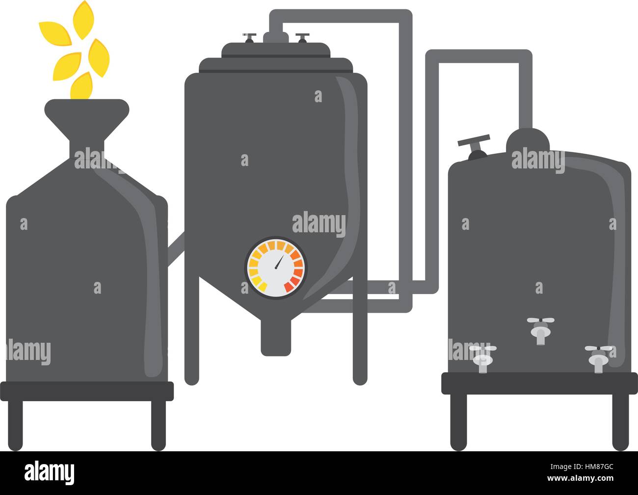 beer tanks icon image design, vector illustration Stock Vector Image ...