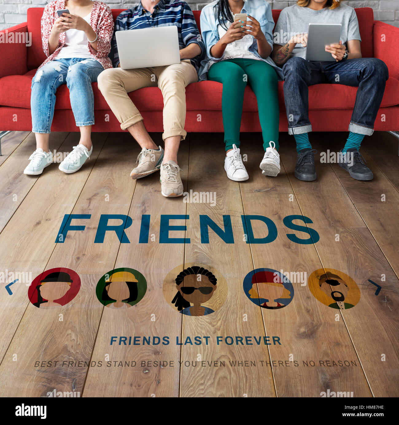 Friends Friendship Community Relationship Concept Stock Photo - Alamy