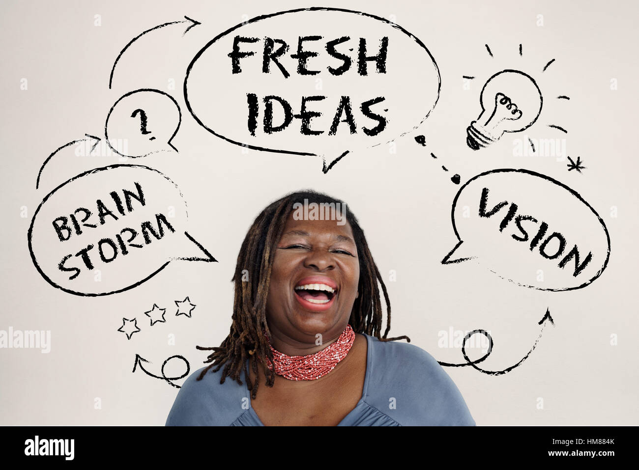Inspiration Creative Ideas Brainstorming Concept Stock Photo - Alamy