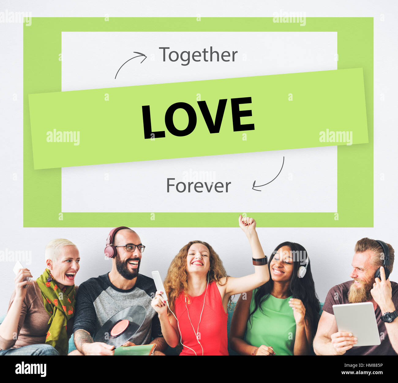 Best Friends Love Partnership Concept Stock Photo - Alamy