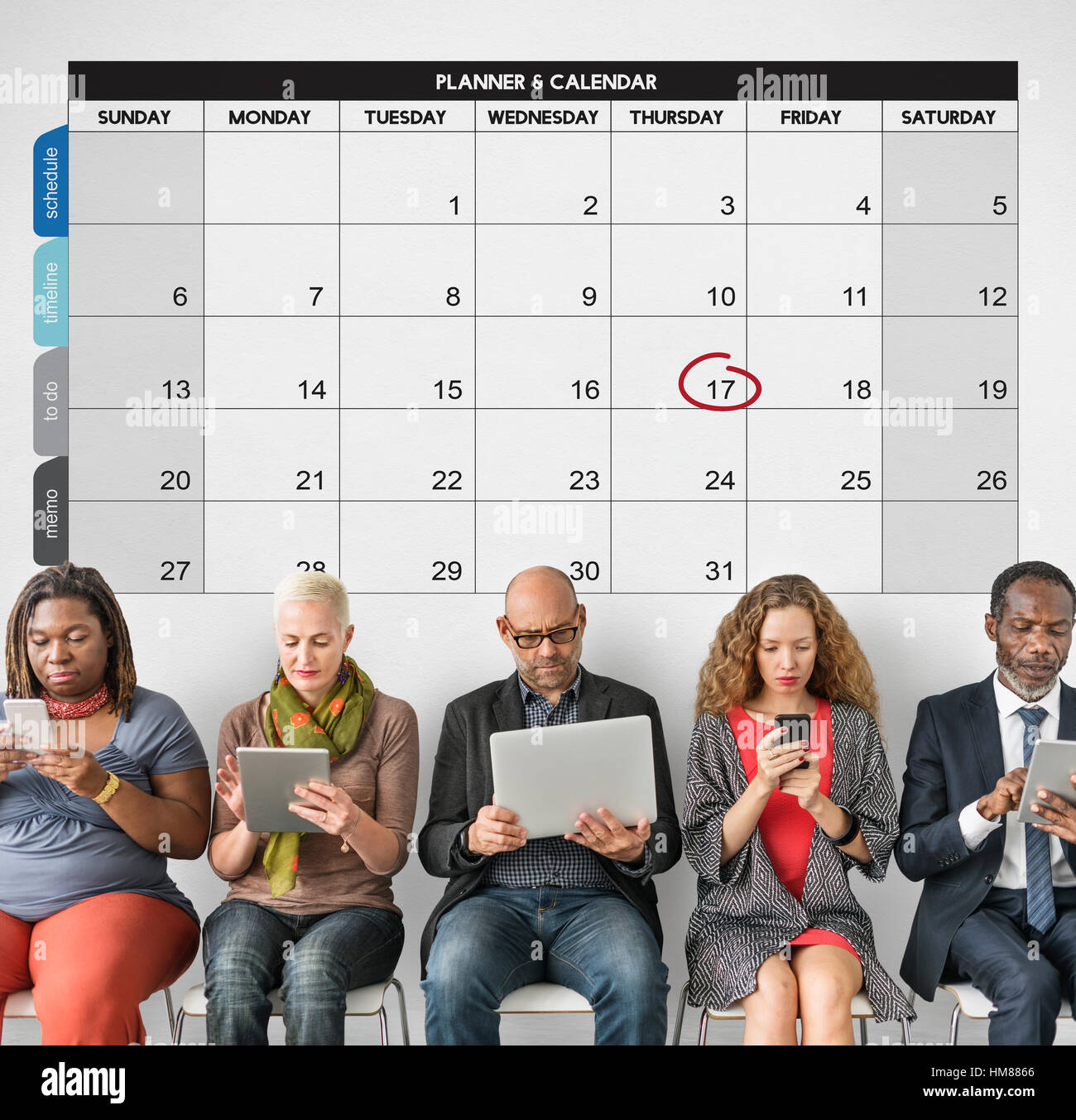 Calendar Planner Organization Management Remind Concept Stock Photo - Alamy