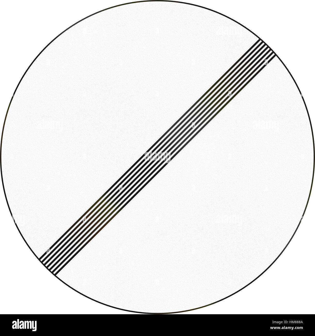 Slovenian road sign - End all restrictions Stock Photo - Alamy