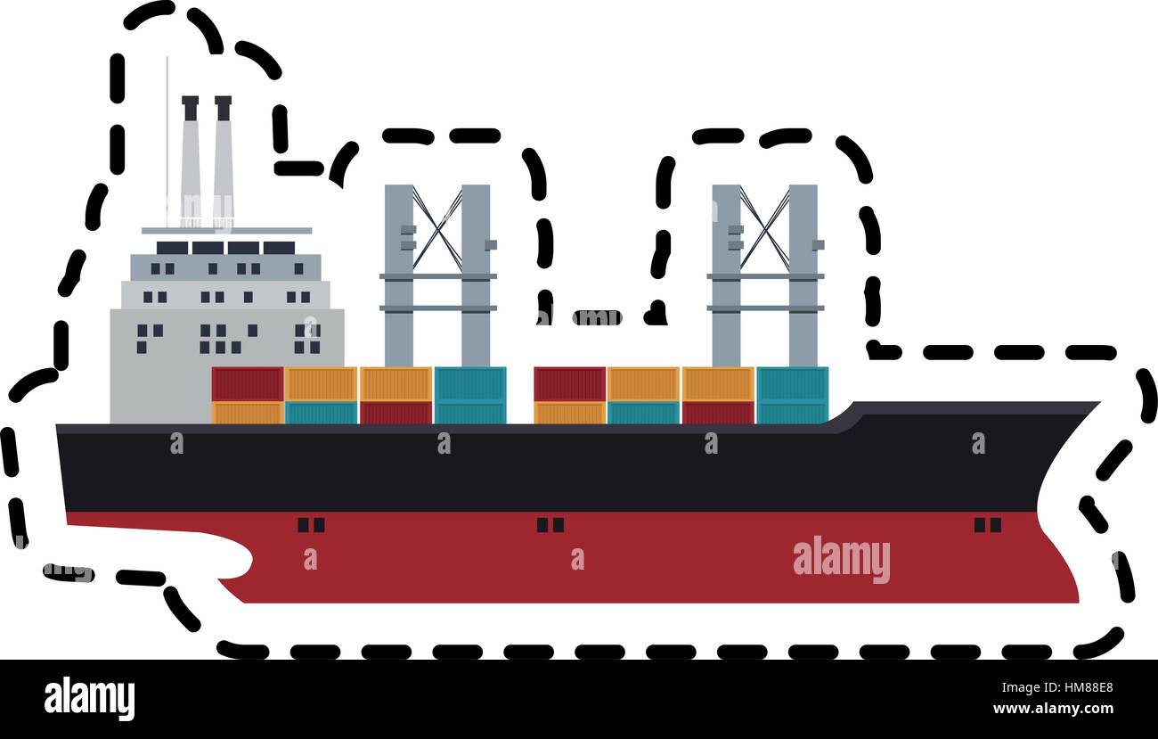 cargo ship icon Stock Vector Image & Art - Alamy