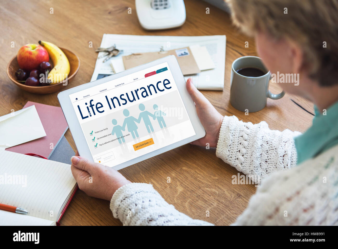 Life Insurance Health Protection Concept Stock Photo - Alamy