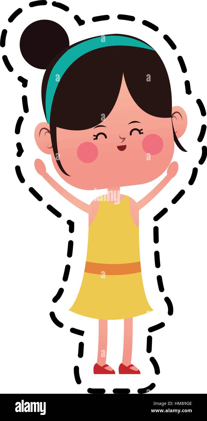 cute girl icon Stock Vector Image & Art - Alamy