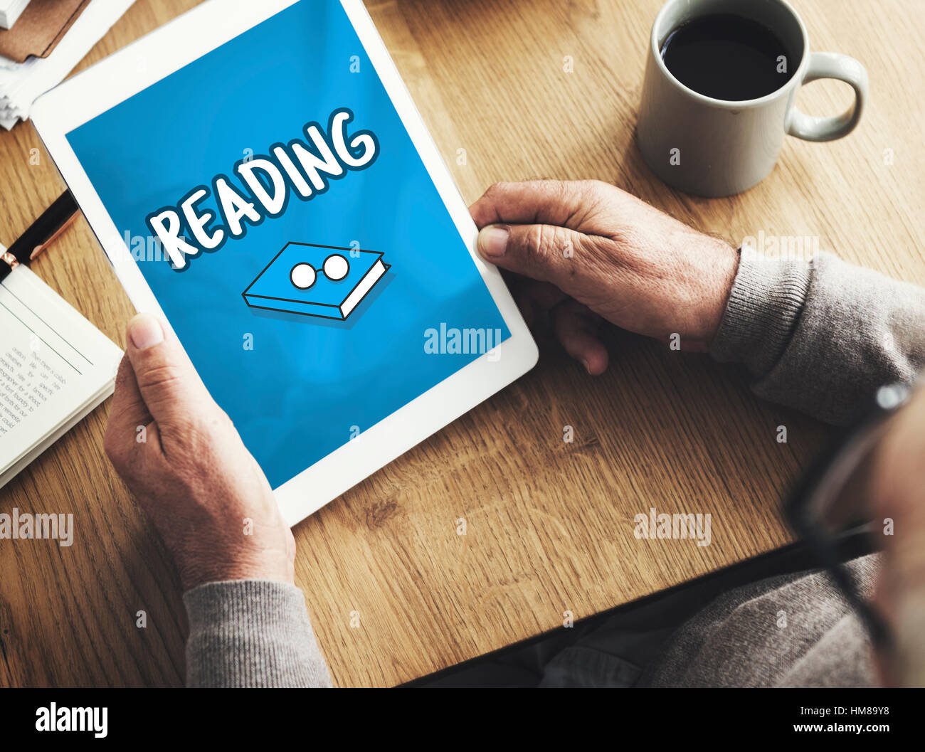 Education Reading Study Textbook Concept Stock Photo - Alamy