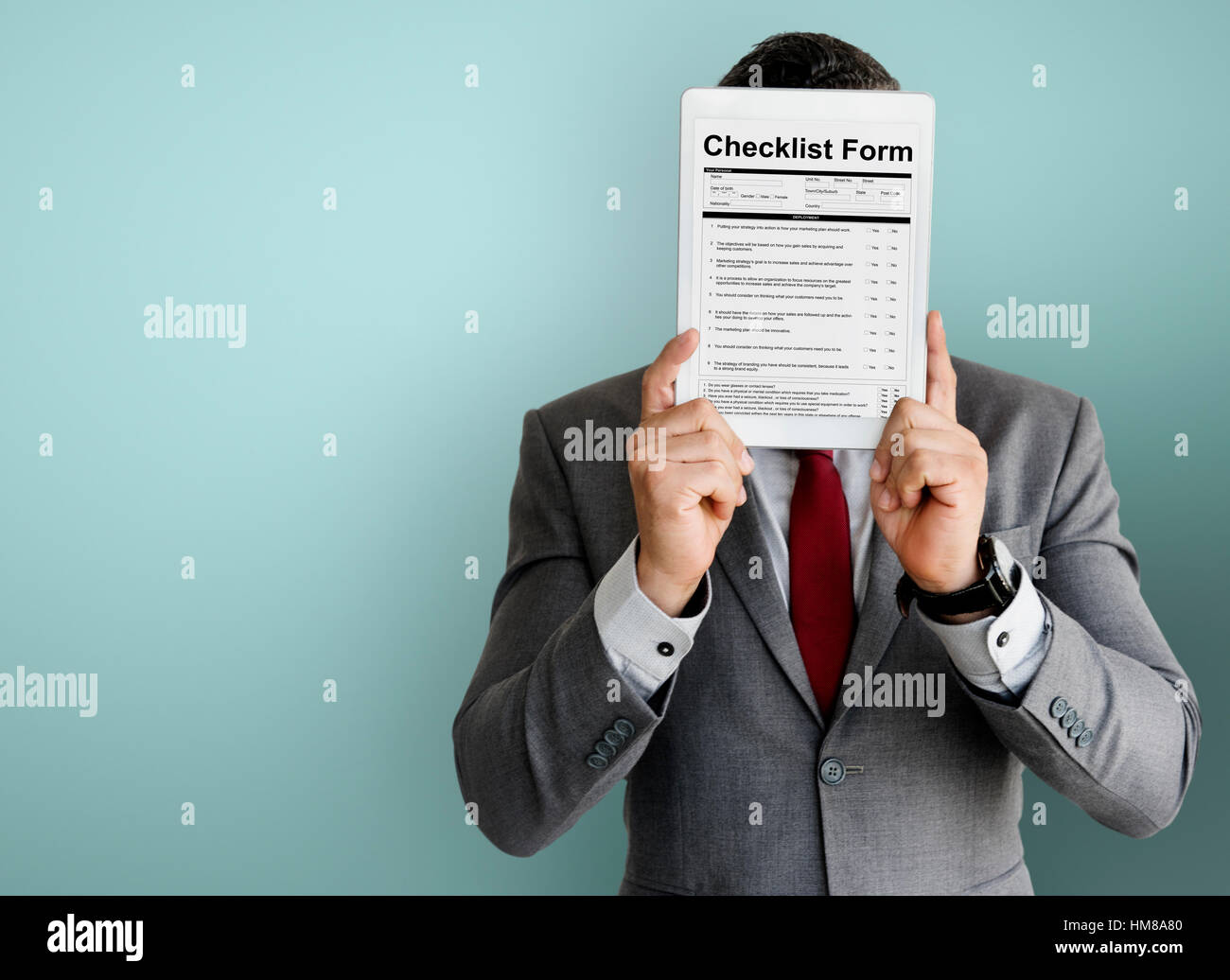 Document checklist hi-res stock photography and images - Alamy