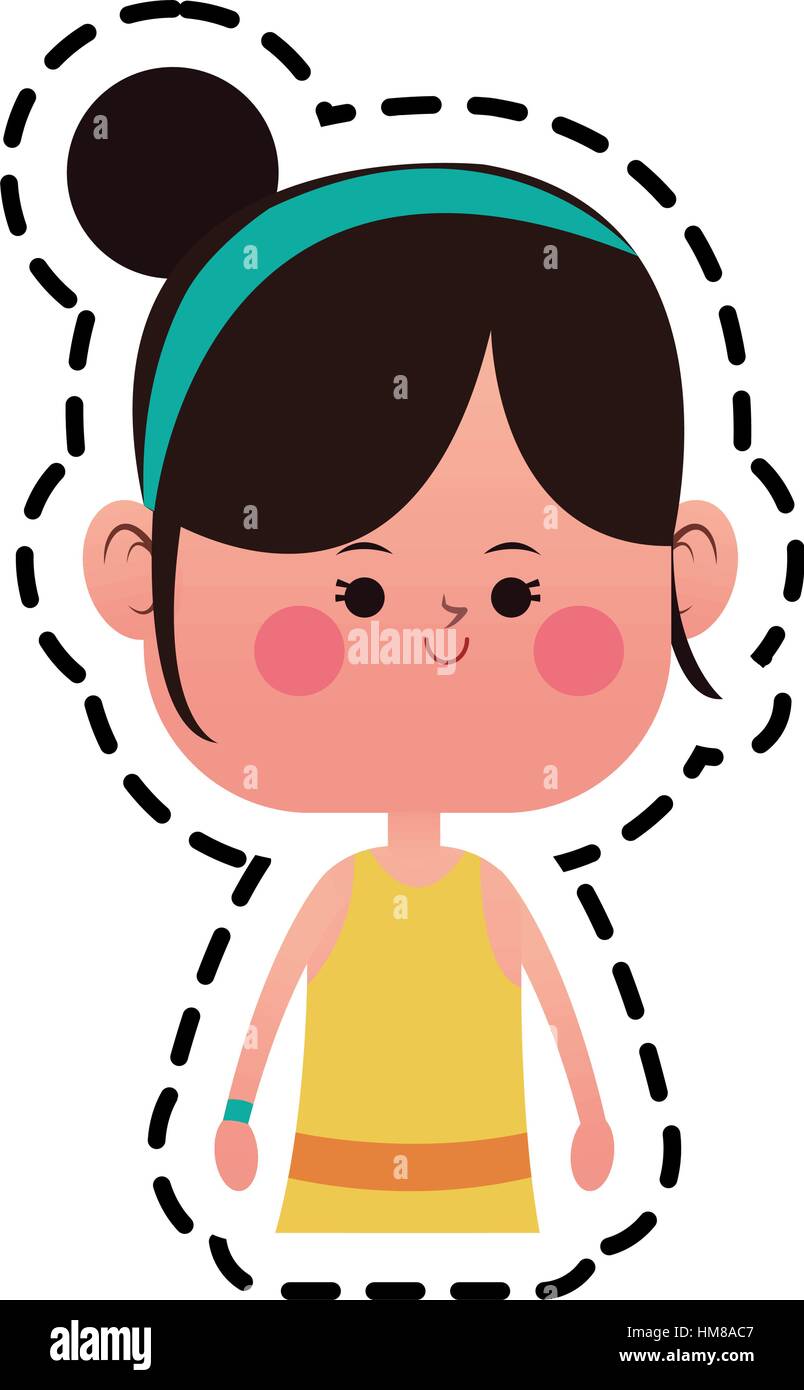 cute girl icon Stock Vector Image & Art - Alamy