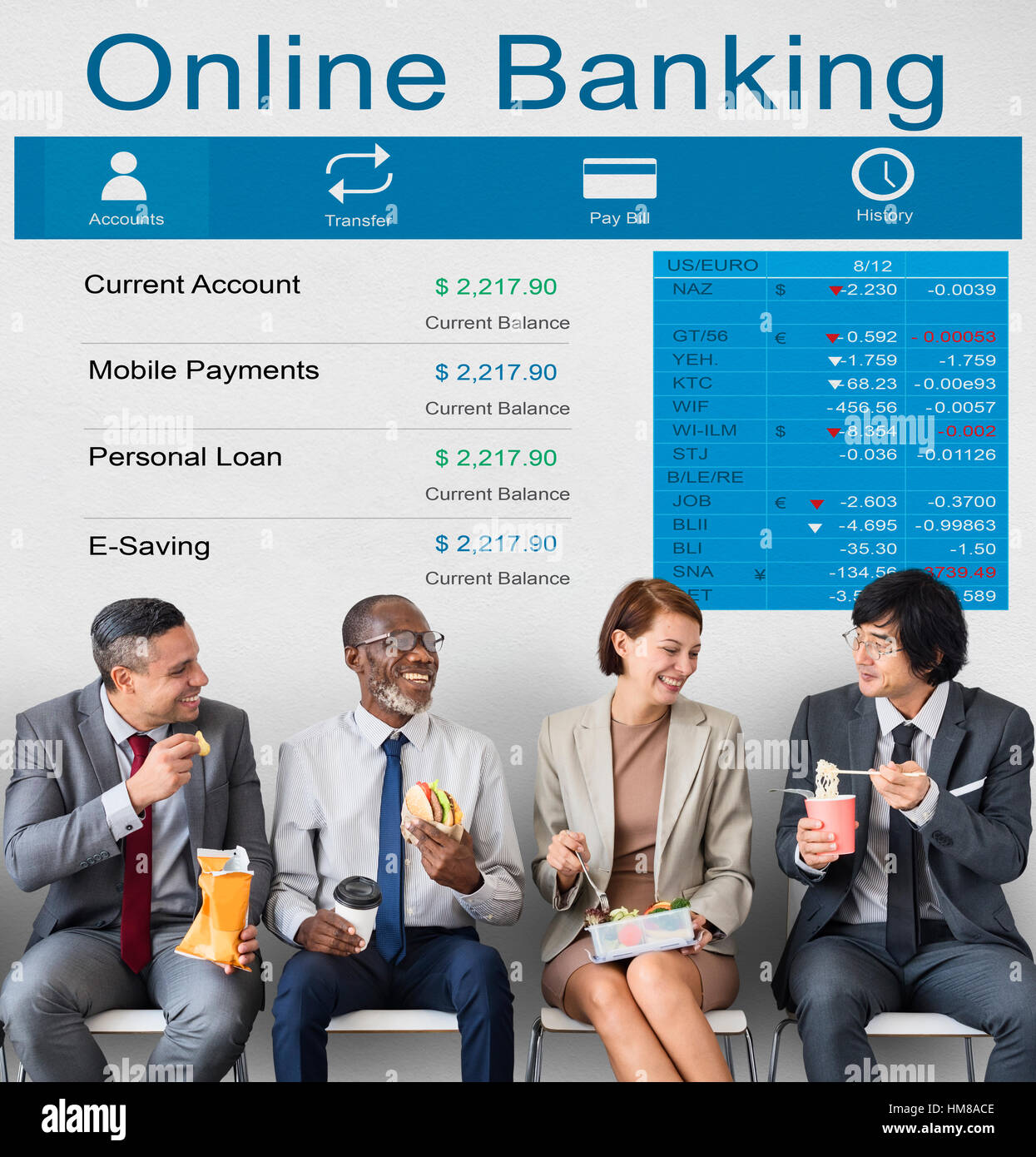 Online Banking Business Computing Internet Concept Stock Photo - Alamy