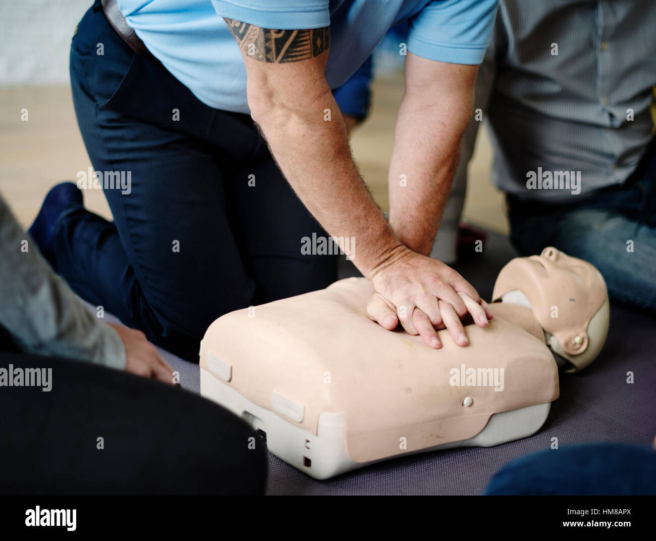 CPR First Aid Training Concept Stock Photo - Alamy