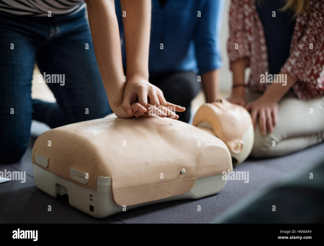 CPR First Aid Training Concept Stock Photo - Alamy