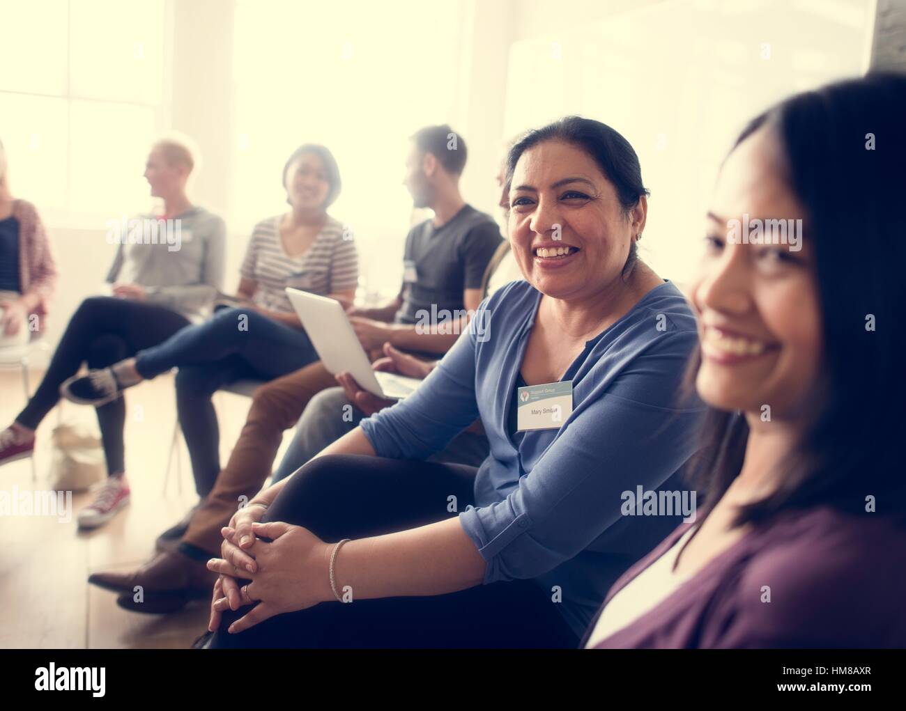 People Meeting Seminar Office Concept Stock Photo - Alamy