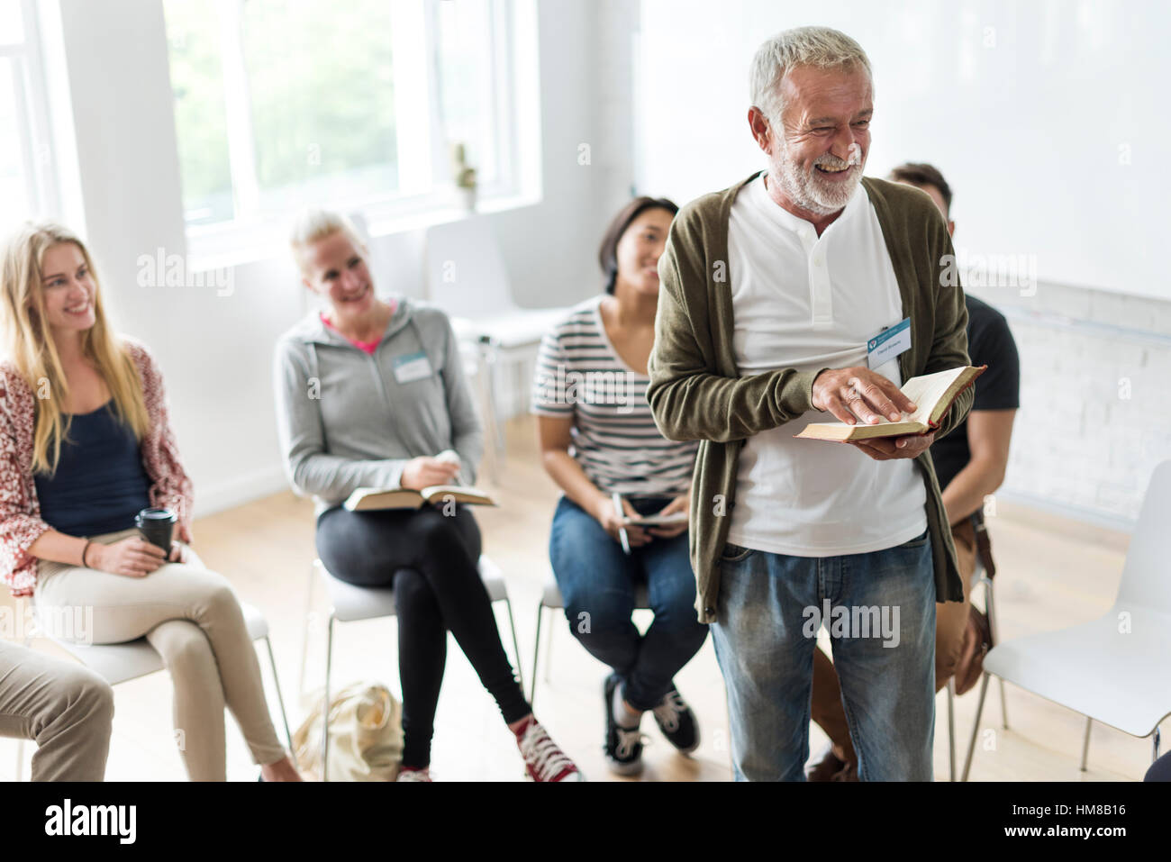 People Meeting Seminar Office Concept Stock Photo - Alamy