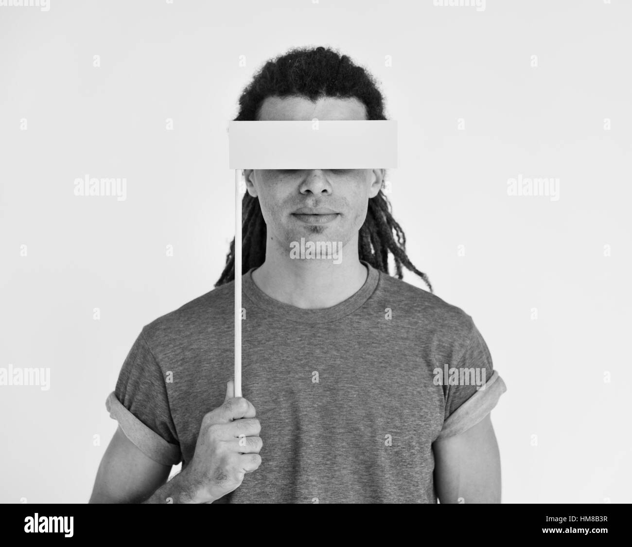 Blind man Black and White Stock Photos & Images - Alamy