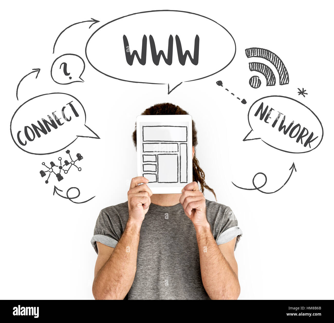 Internet Technology Social Media Concept Stock Photo - Alamy