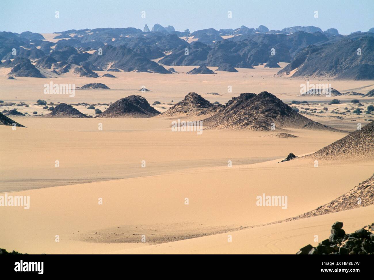 Desert landscape, south of Djanet, Algeria Stock Photo - Alamy