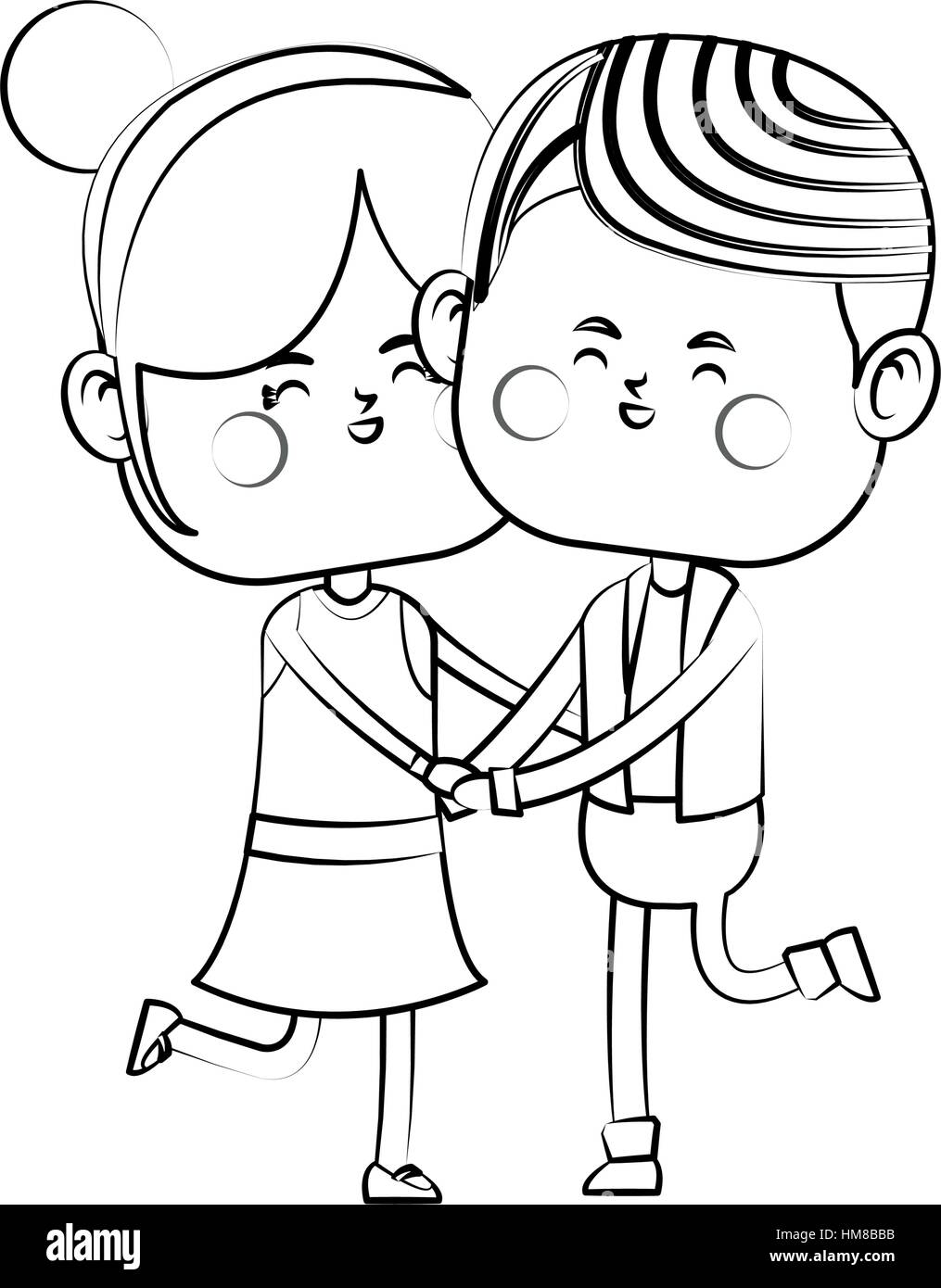 Couple in love boy Black and White Stock Photos & Images - Alamy