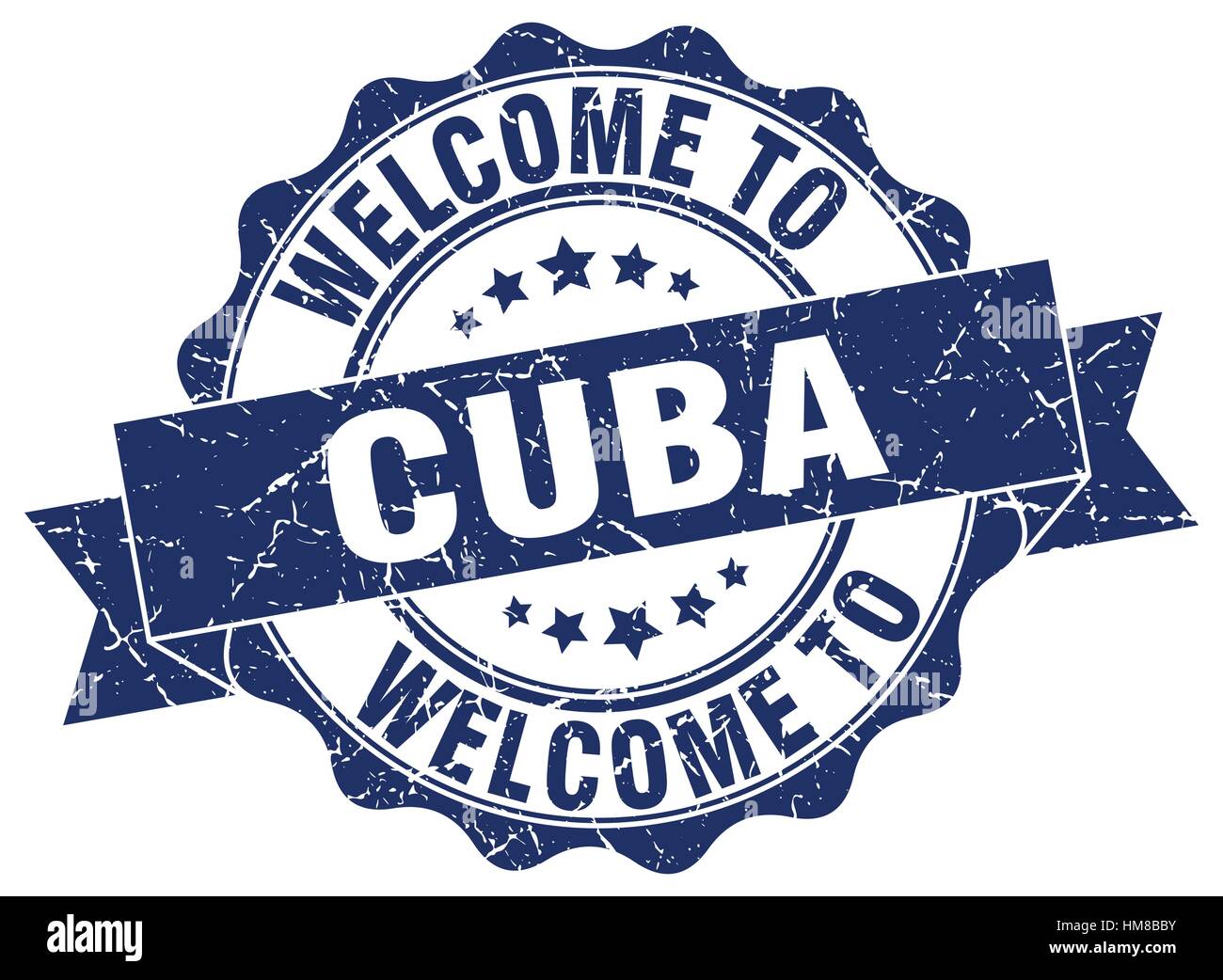 Cuba round ribbon seal Stock Vector Image & Art - Alamy