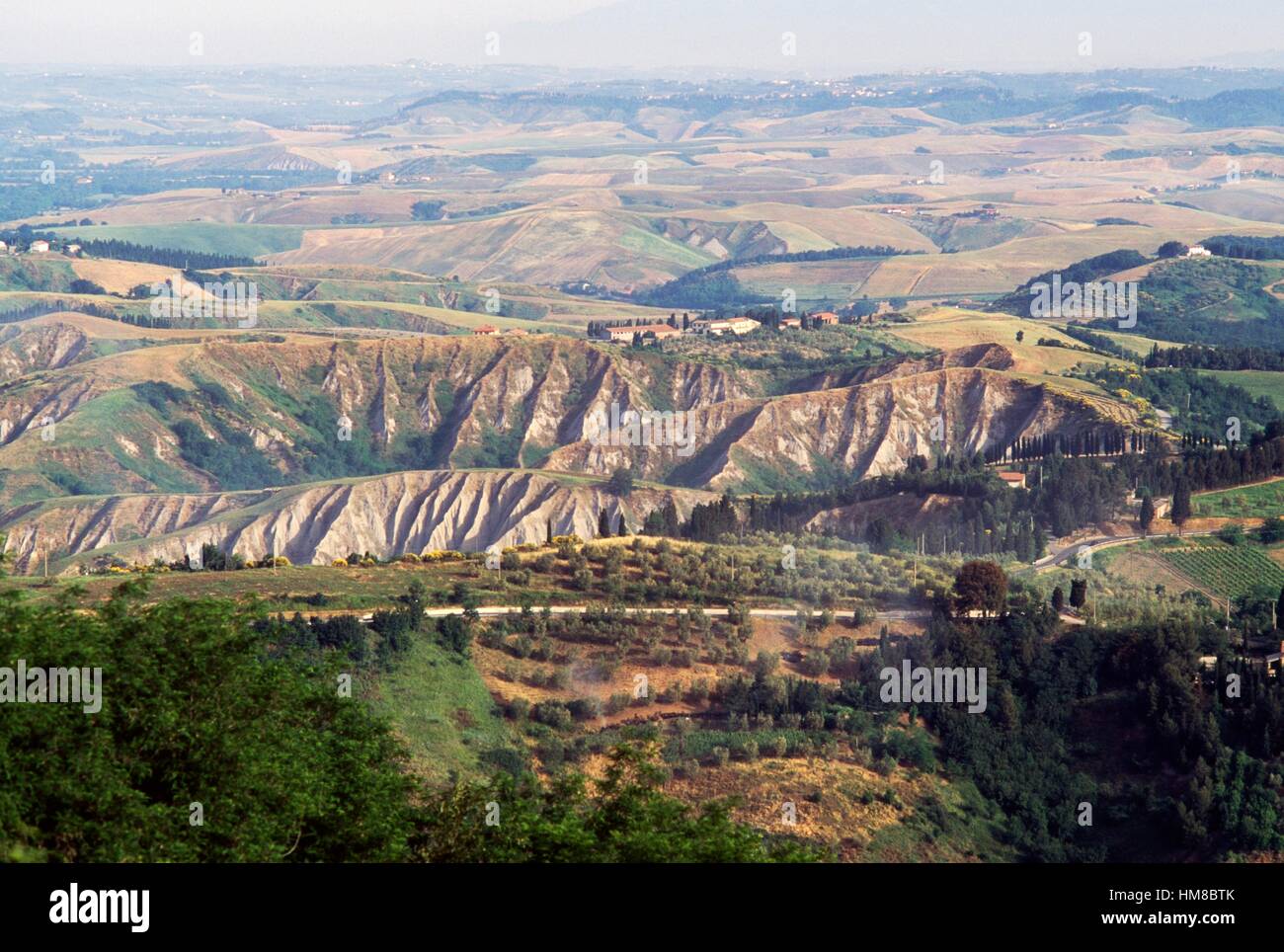 Balze di Volterra, clay badlands, Tuscany, Italy Stock Photo - Alamy