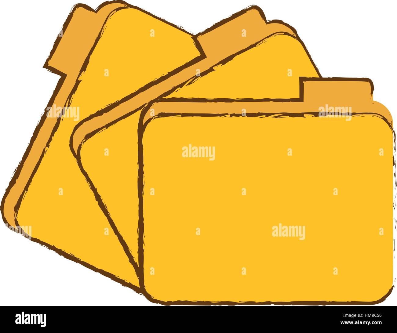 file folder icon image sketch style vector illustration design Stock ...