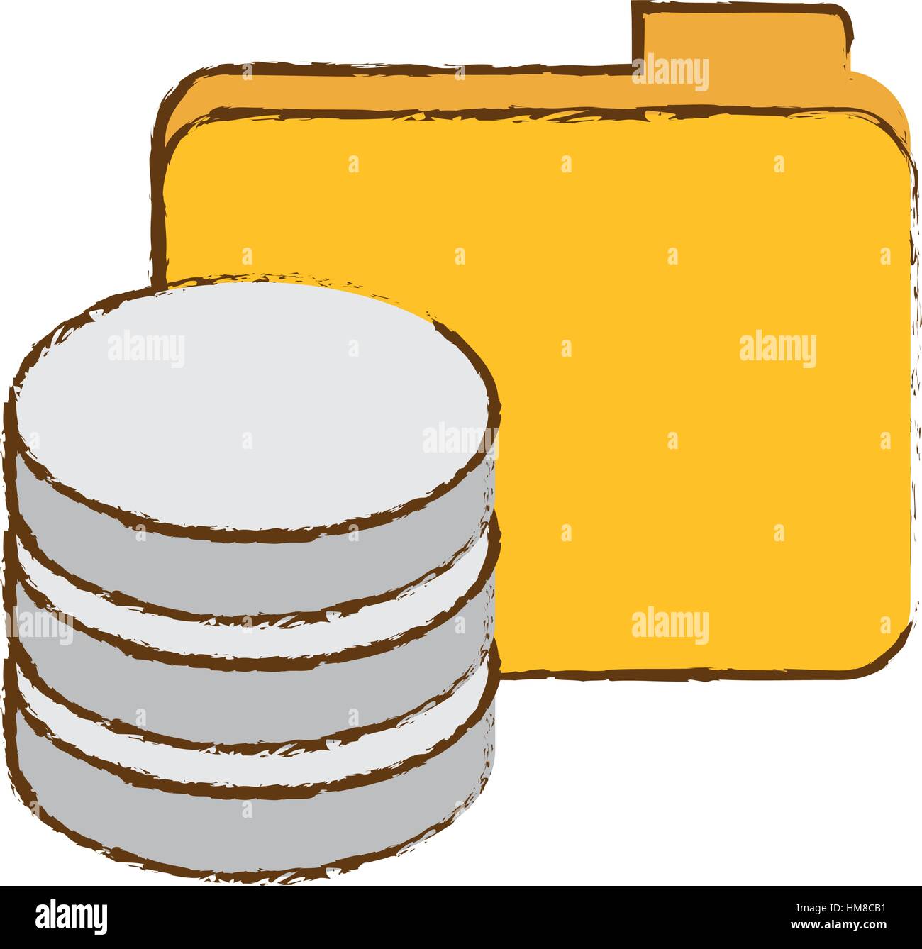 data center storage icon image sketch style vector illustration design ...