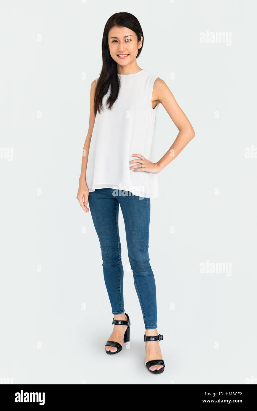 Female Standing Pose Studio Concept Stock Photo - Alamy Female Standing Pose Studio Concept Stock Photo - Alamy
