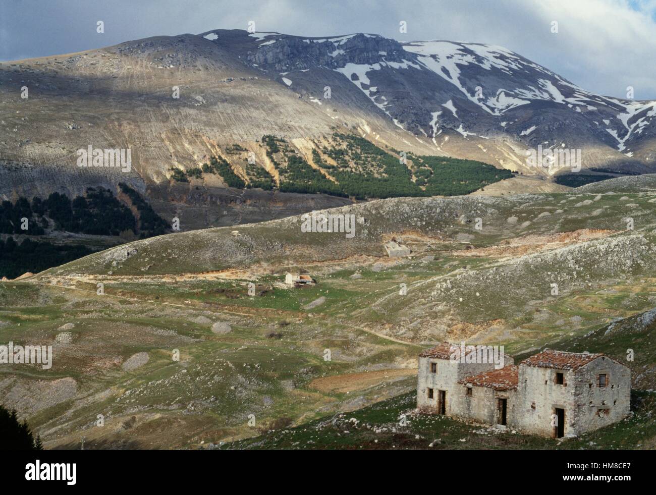 A house in the mountains of Assergi, Gran Sasso and Monti della Laga ...