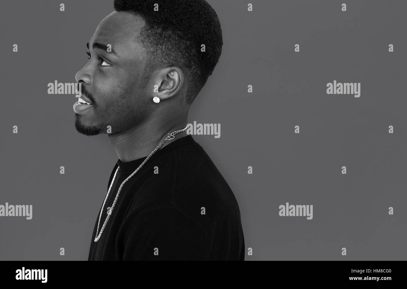 African Male Side Shoot Concept Stock Photo - Alamy