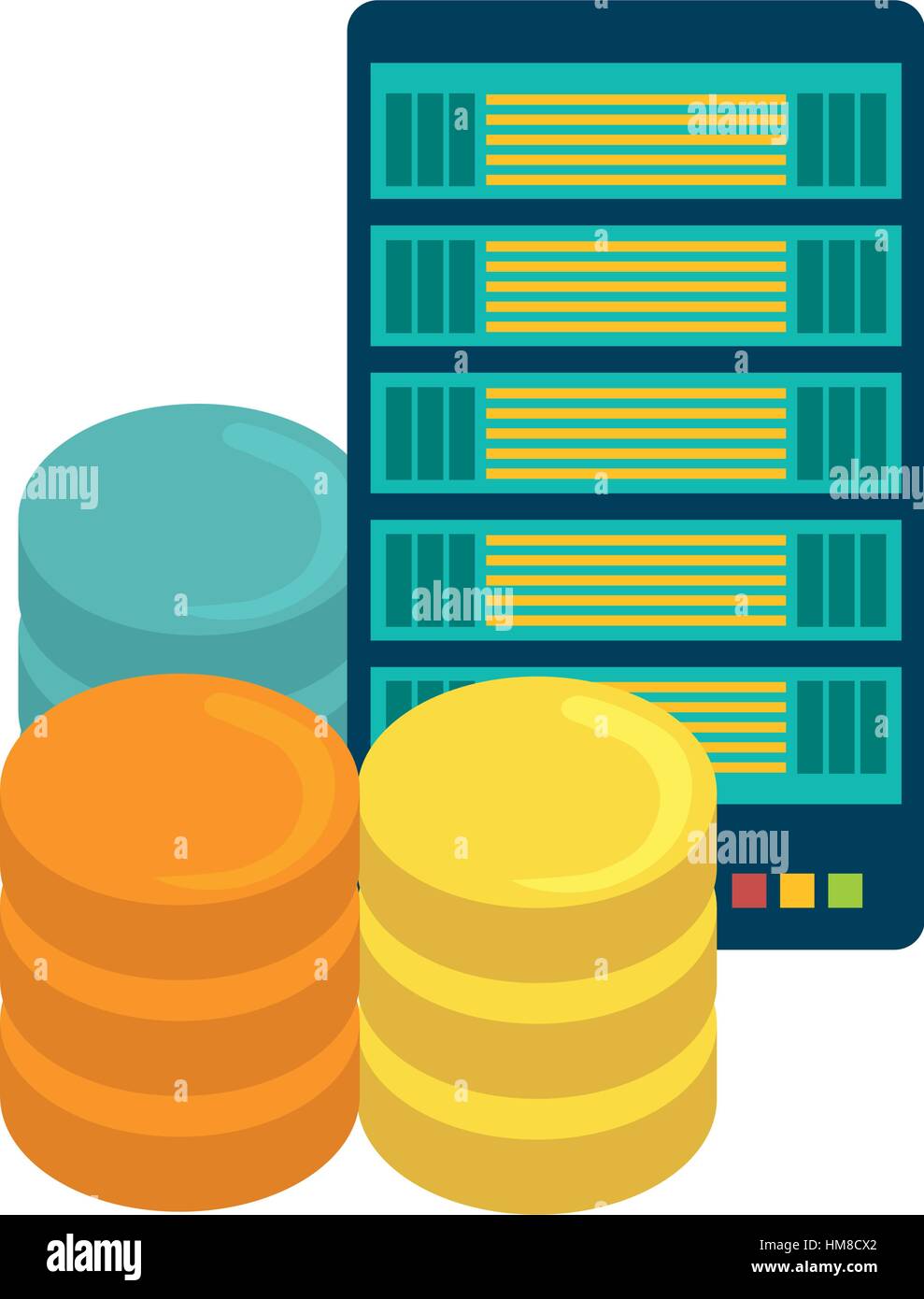 data center storage icon image vector illustration design Stock Vector ...