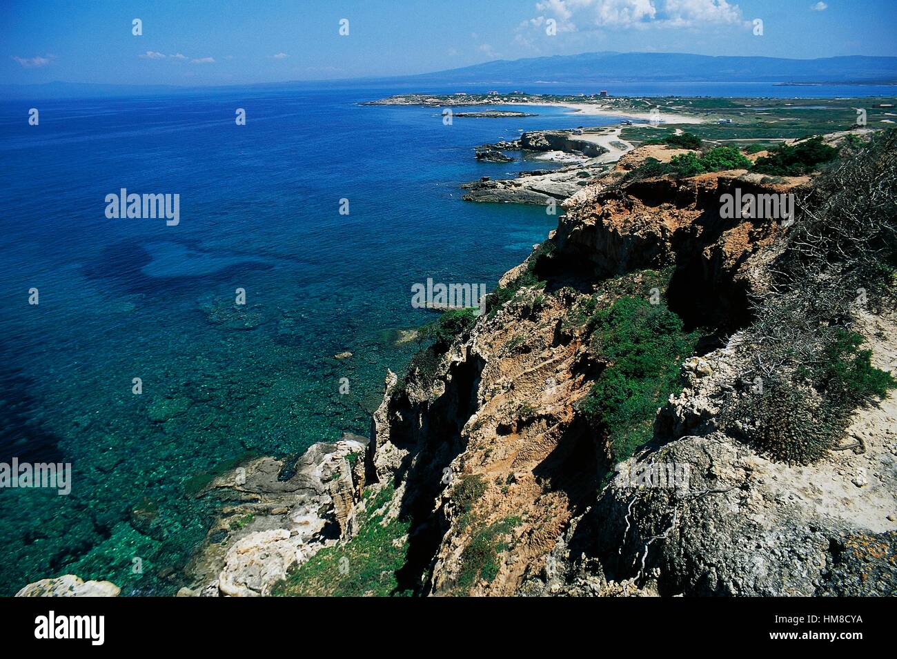 A stretch of coast between Cape Mannu and Su Pallosu, Sinis Peninsula ...