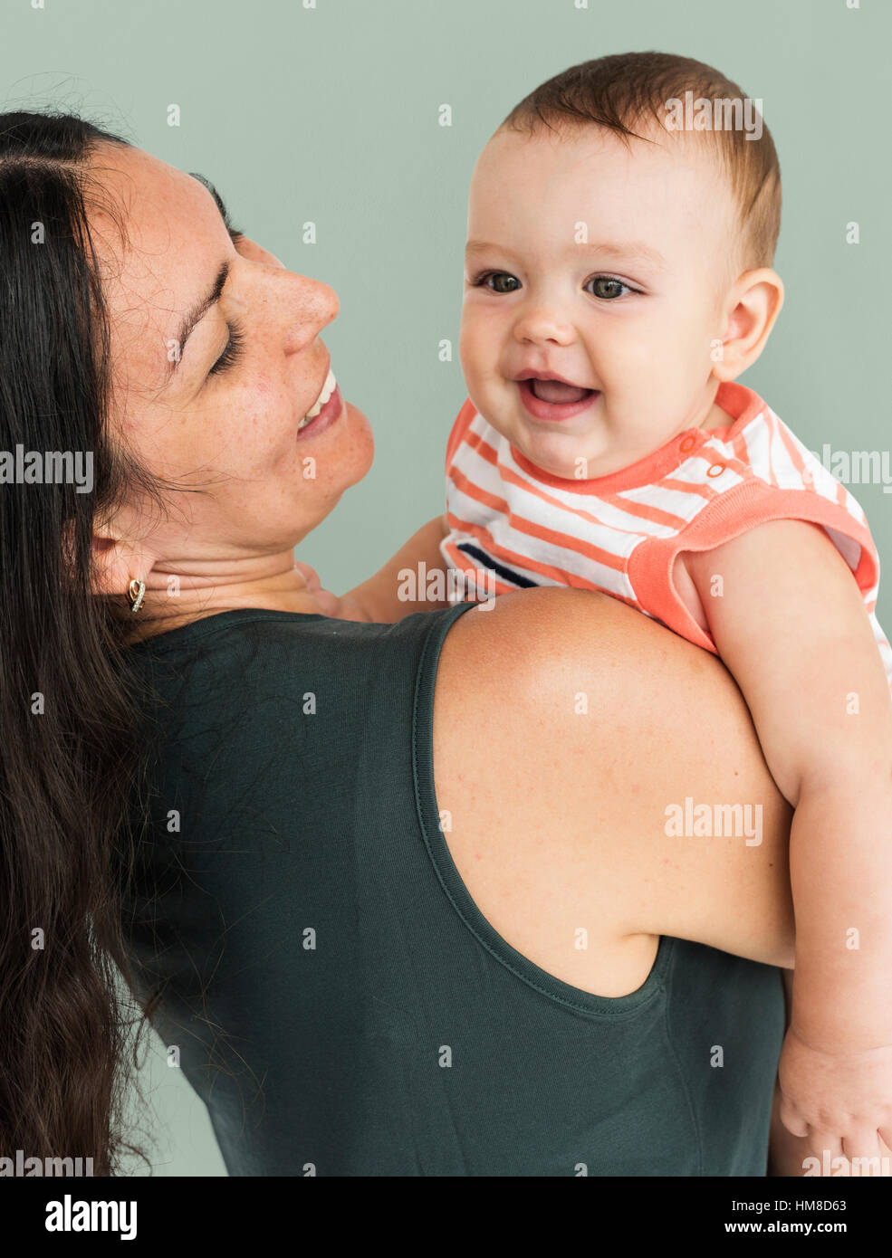 Kid Pose Standing Studio Concept Stock Photo - Alamy