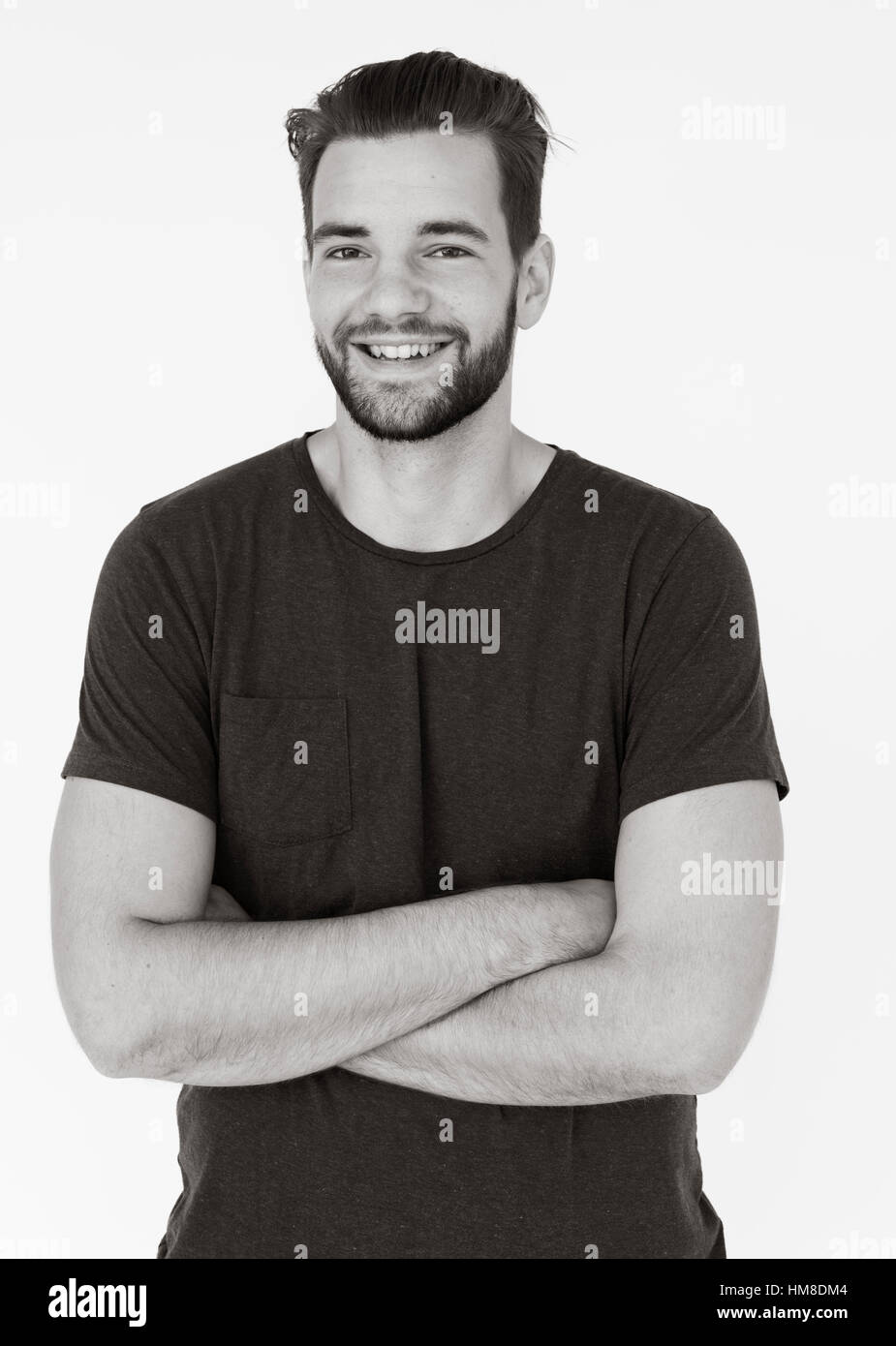 Men Smile Face Expression Portrait Concept Stock Photo - Alamy