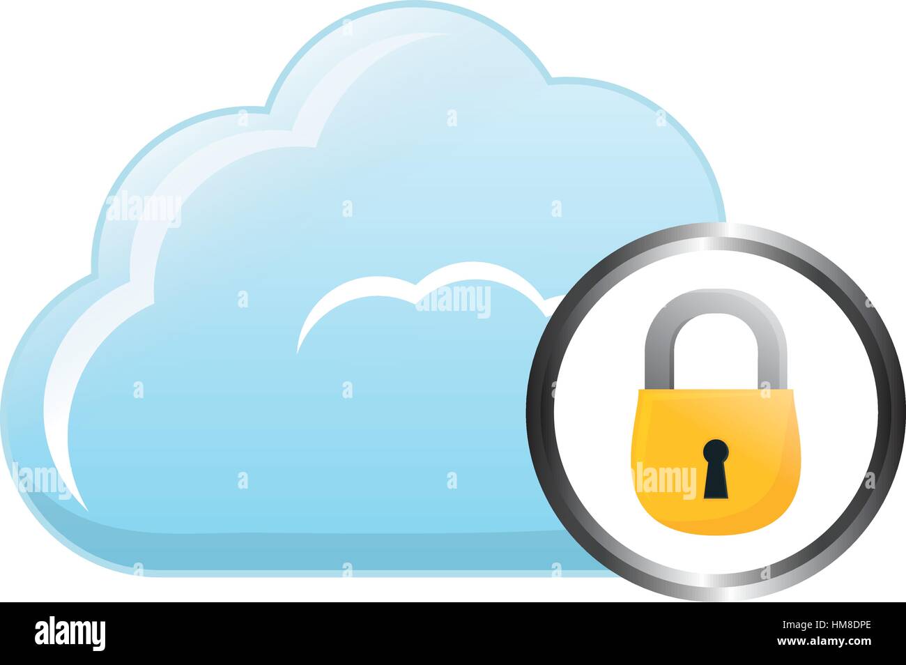 cloud storage safety icon image vector illustration design Stock Vector ...