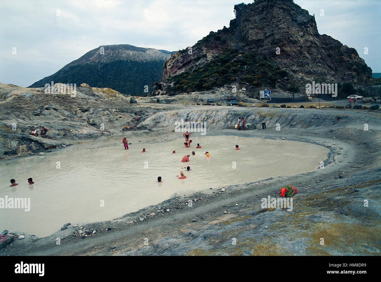 Pozza dei fanghi (Volcanic Sludge Pool), Vulcano, Aeolian Islands ...
