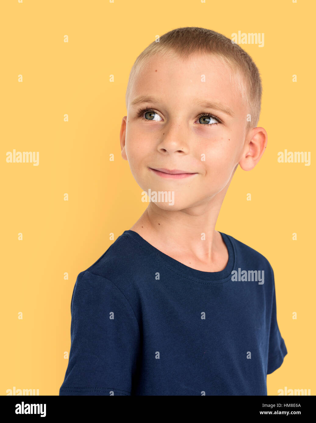 Little Kid Boy Smile Happy Concept Stock Photo - Alamy