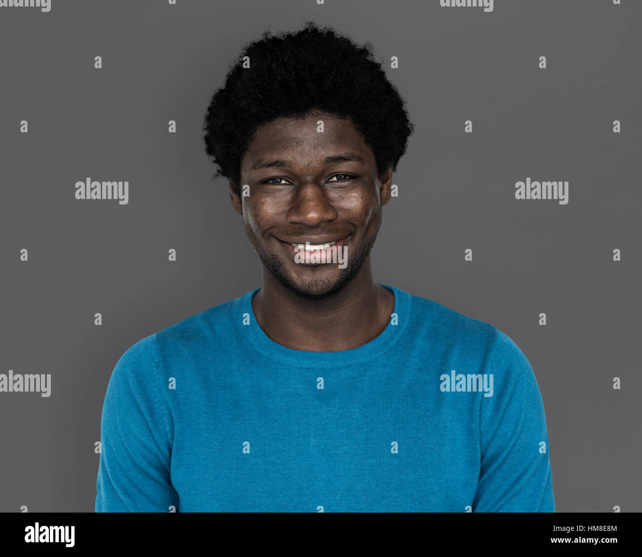 African Descent Man Smiling Concept Stock Photo - Alamy