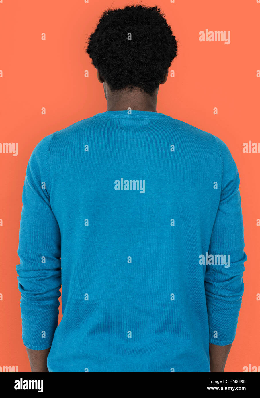 African Descent Back Facing Concept Stock Photo - Alamy