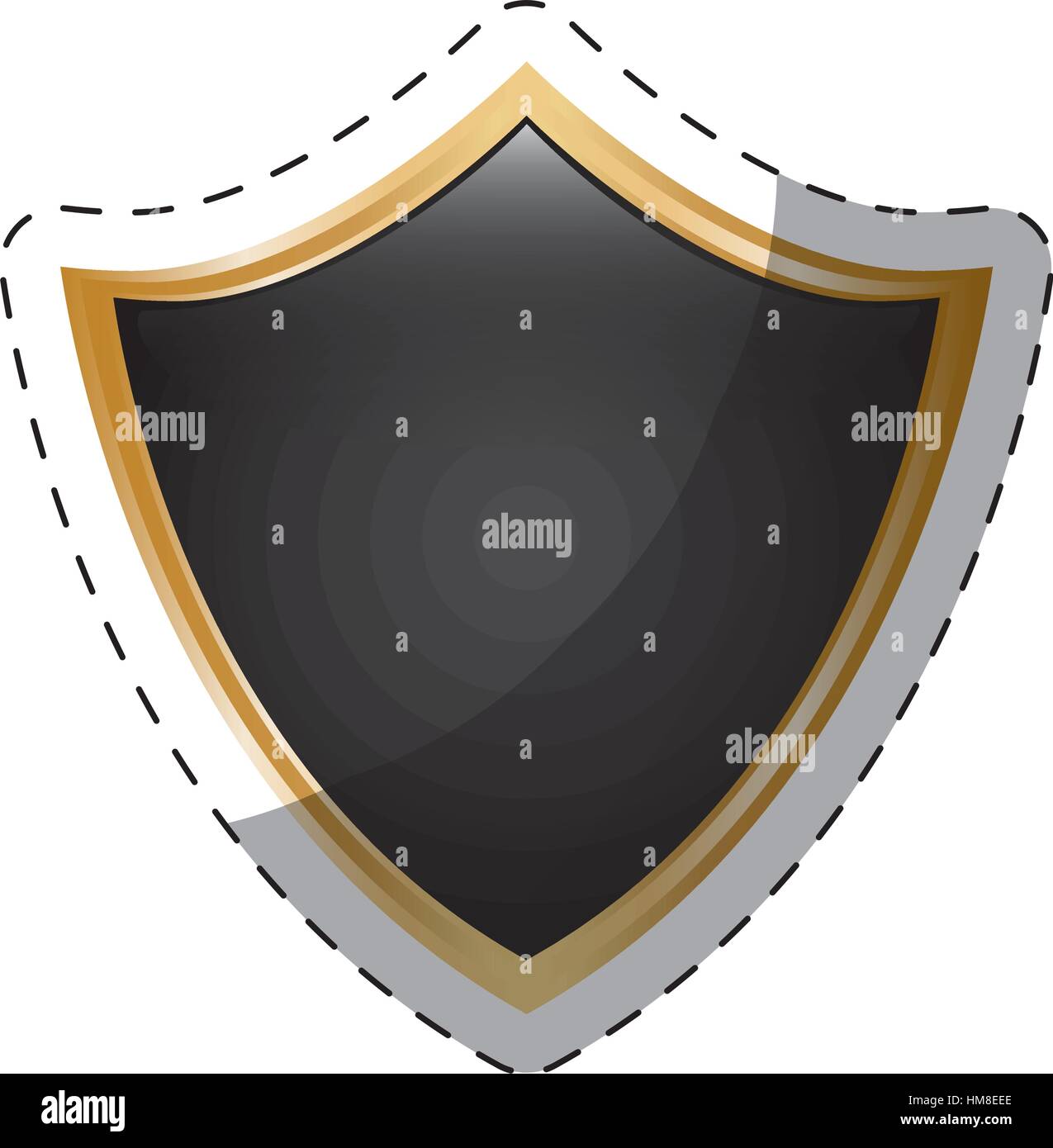 shield security icon image sticker vector illustration design Stock ...