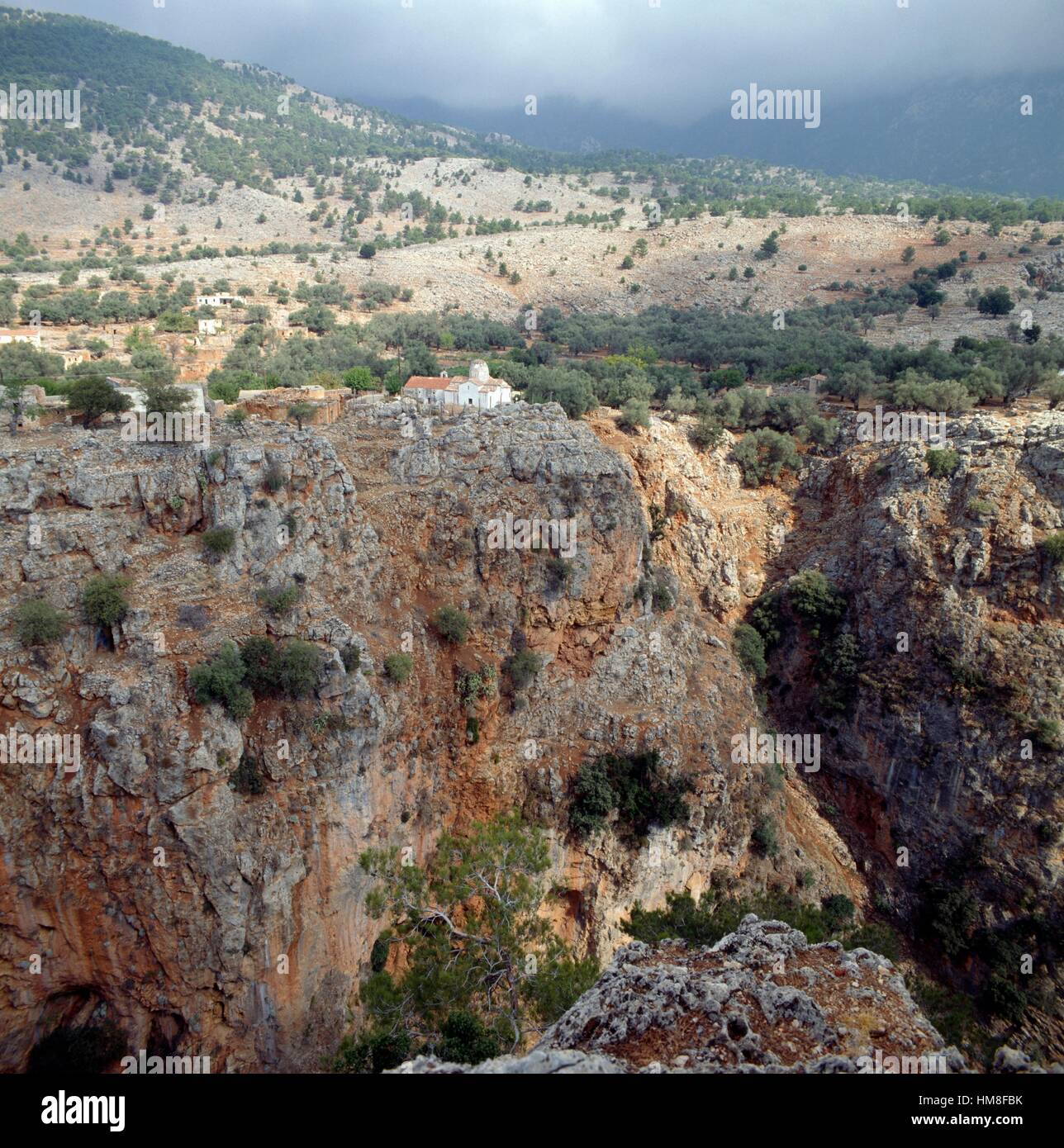 The village of Aradena, Byzantine church of the Archangel Michael, 14th ...