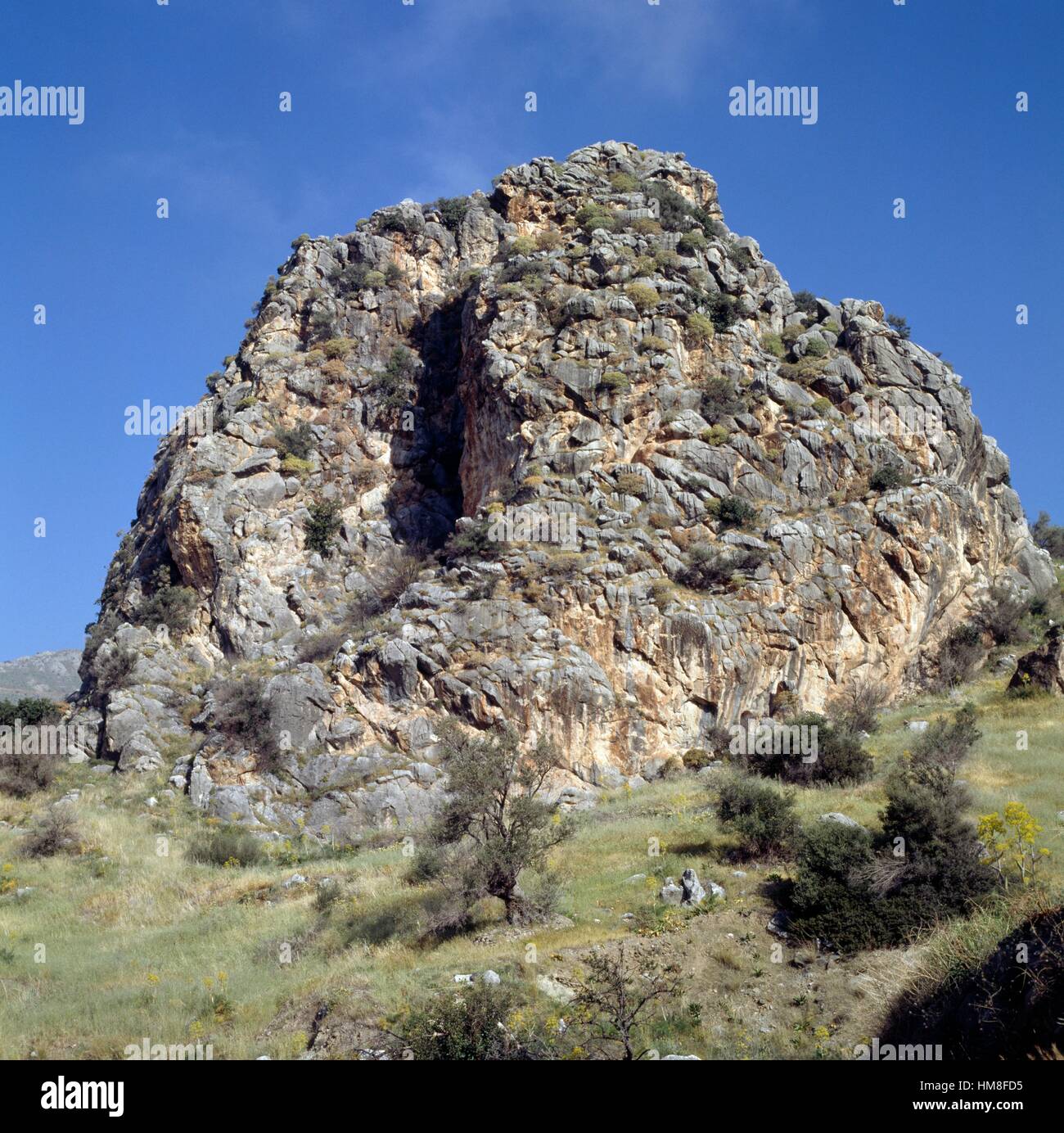 Rock at Spili, Crete, Greece Stock Photo - Alamy