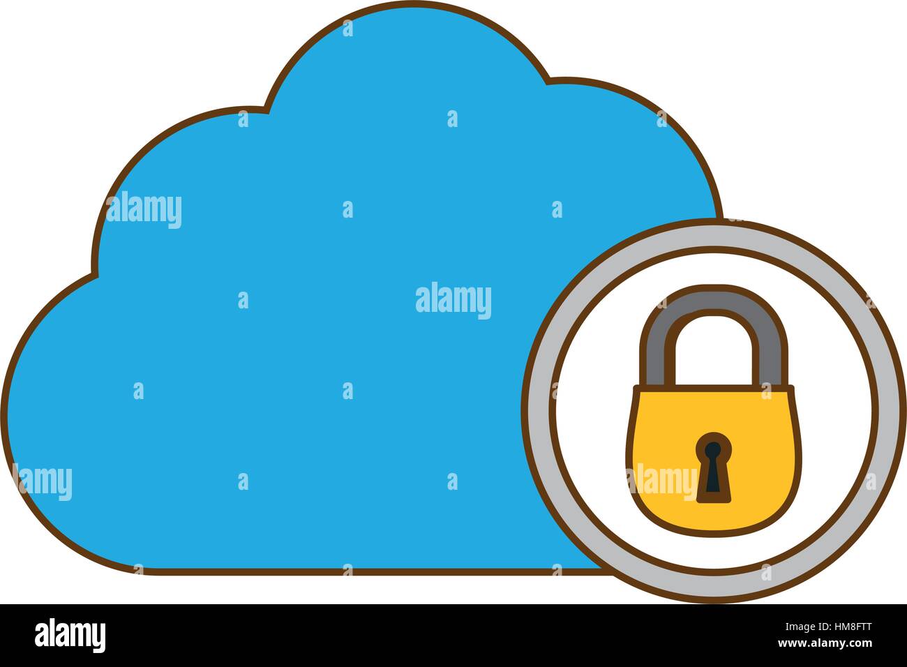cloud storage safety icon image vector illustration design Stock Vector ...