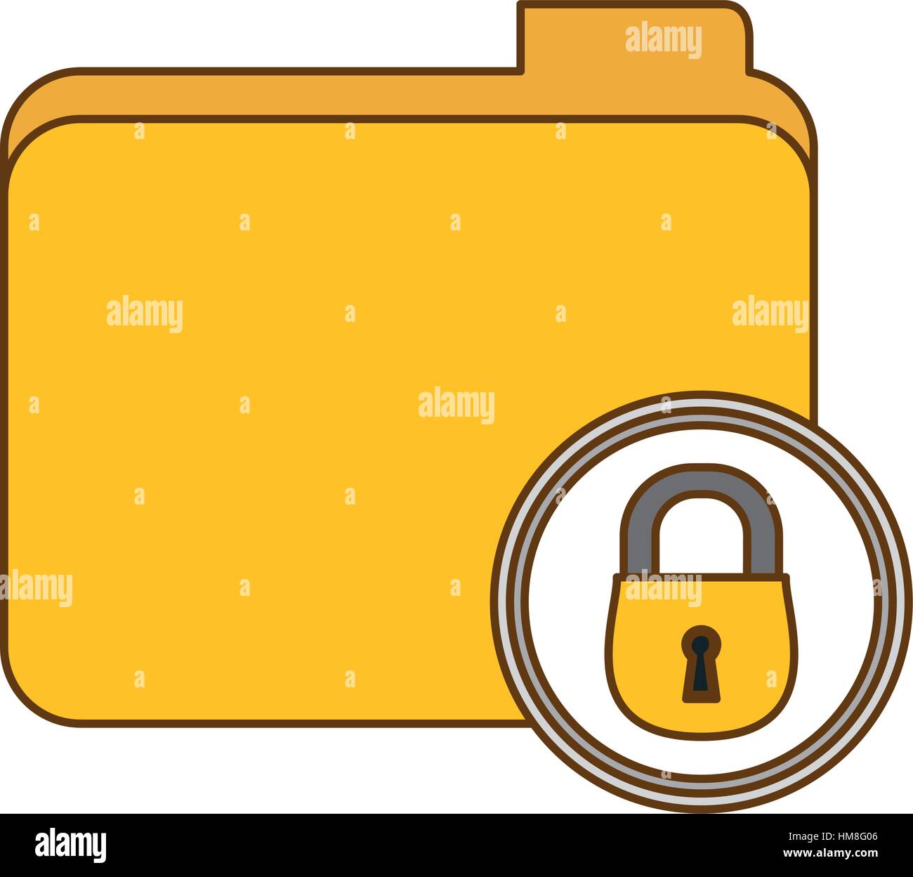 color file data center security icon, vector illustration Stock Vector ...