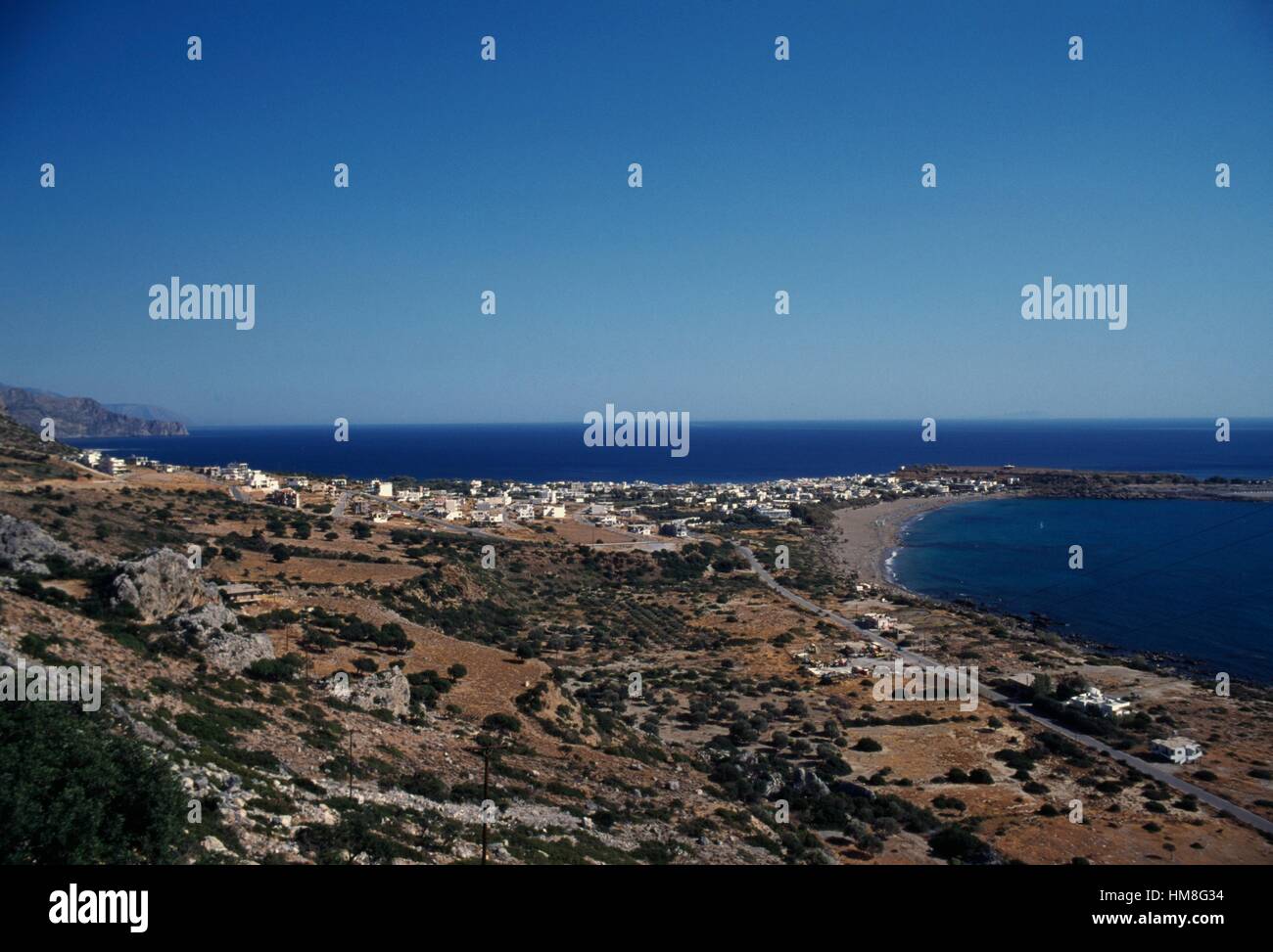 View of Paleochora, Crete, Greece Stock Photo - Alamy