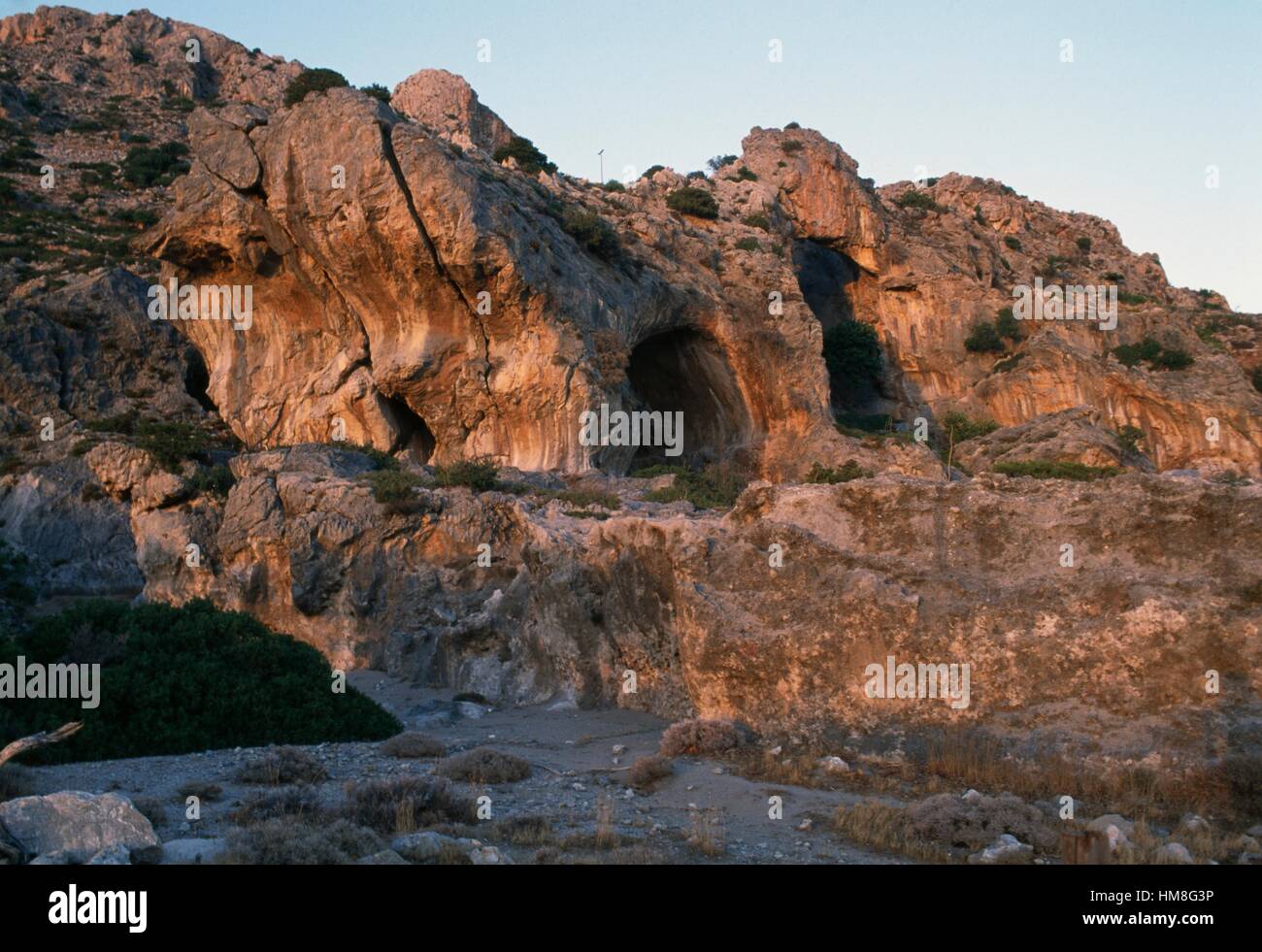Caves near Paleochora, Crete, Greece Stock Photo - Alamy