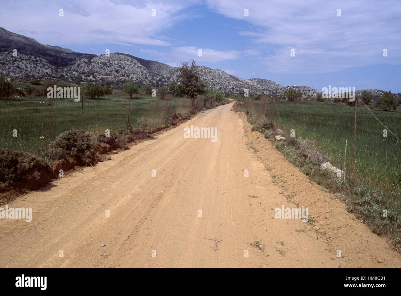 Dirt road, Katharo plateau, Crete, Greece Stock Photo - Alamy