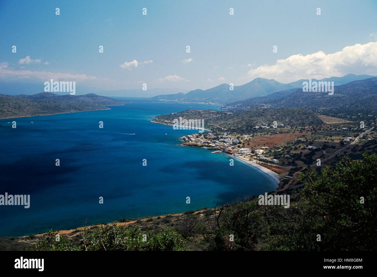 View of Elounda Gulf, Crete, Greece Stock Photo - Alamy