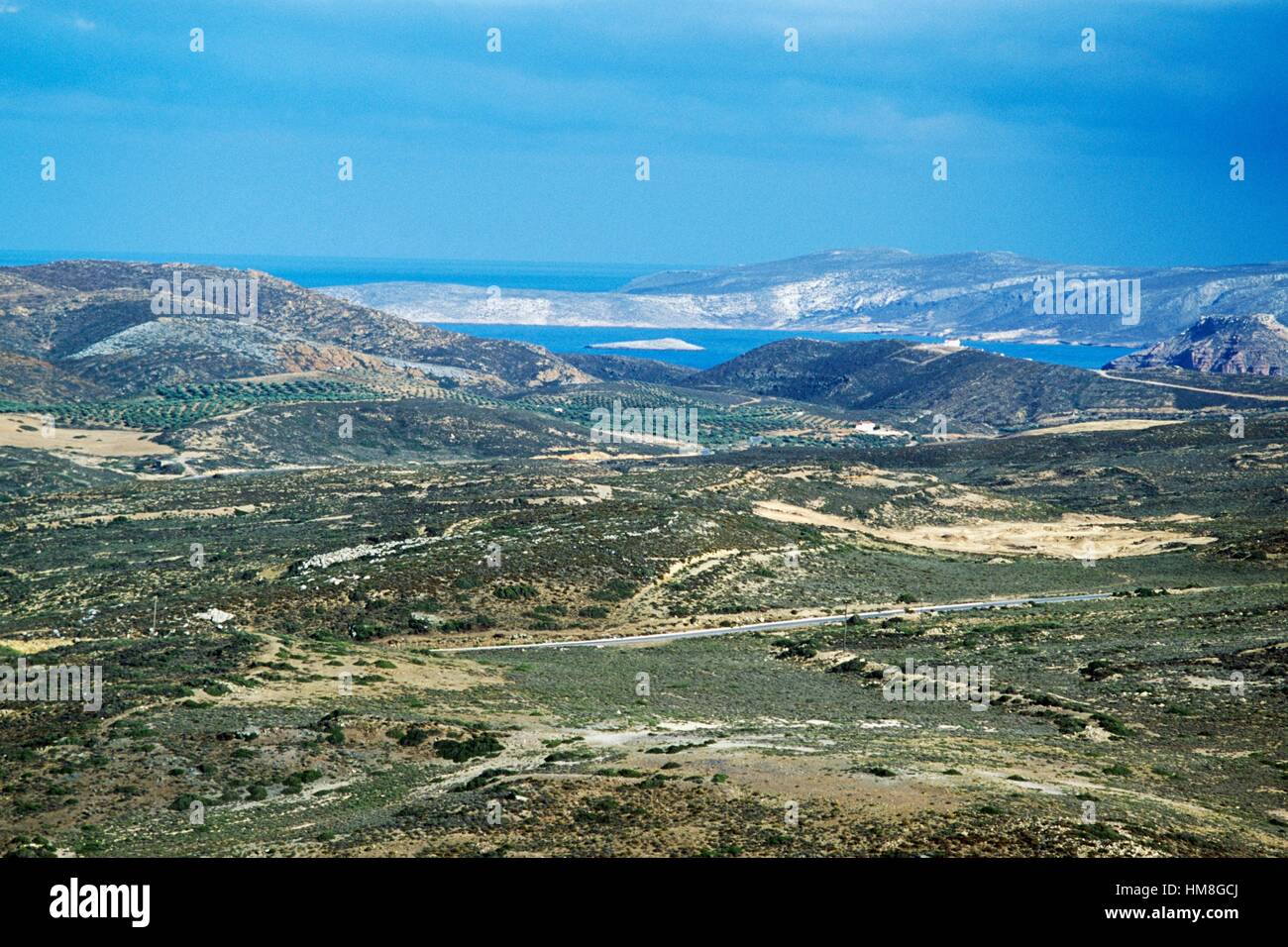 Agricultural landscape, Kalamaki, Crete, Greece Stock Photo - Alamy