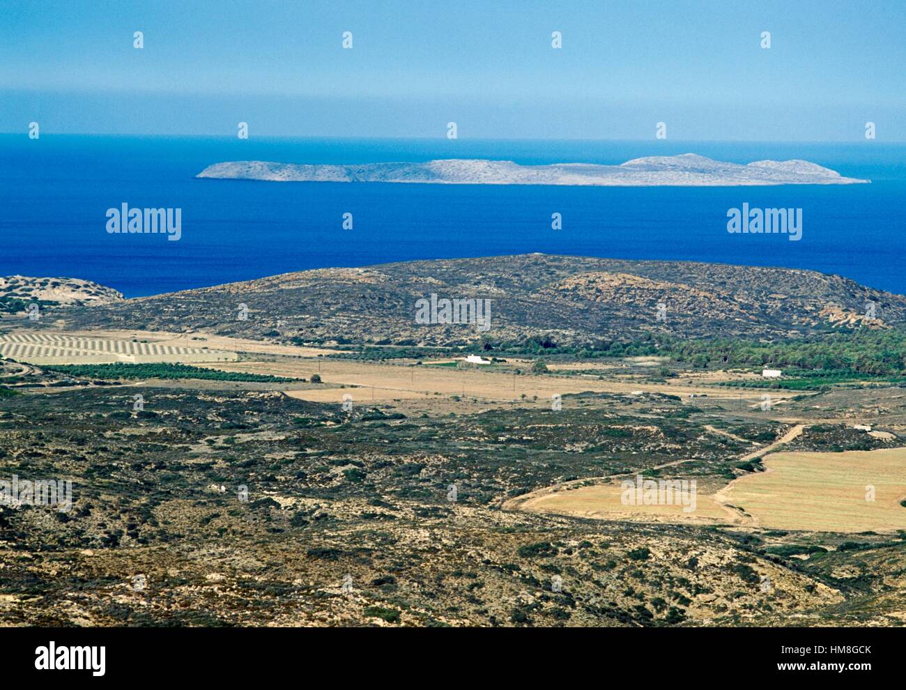 Agricultural landscape, Kalamaki, Crete, Greece Stock Photo - Alamy