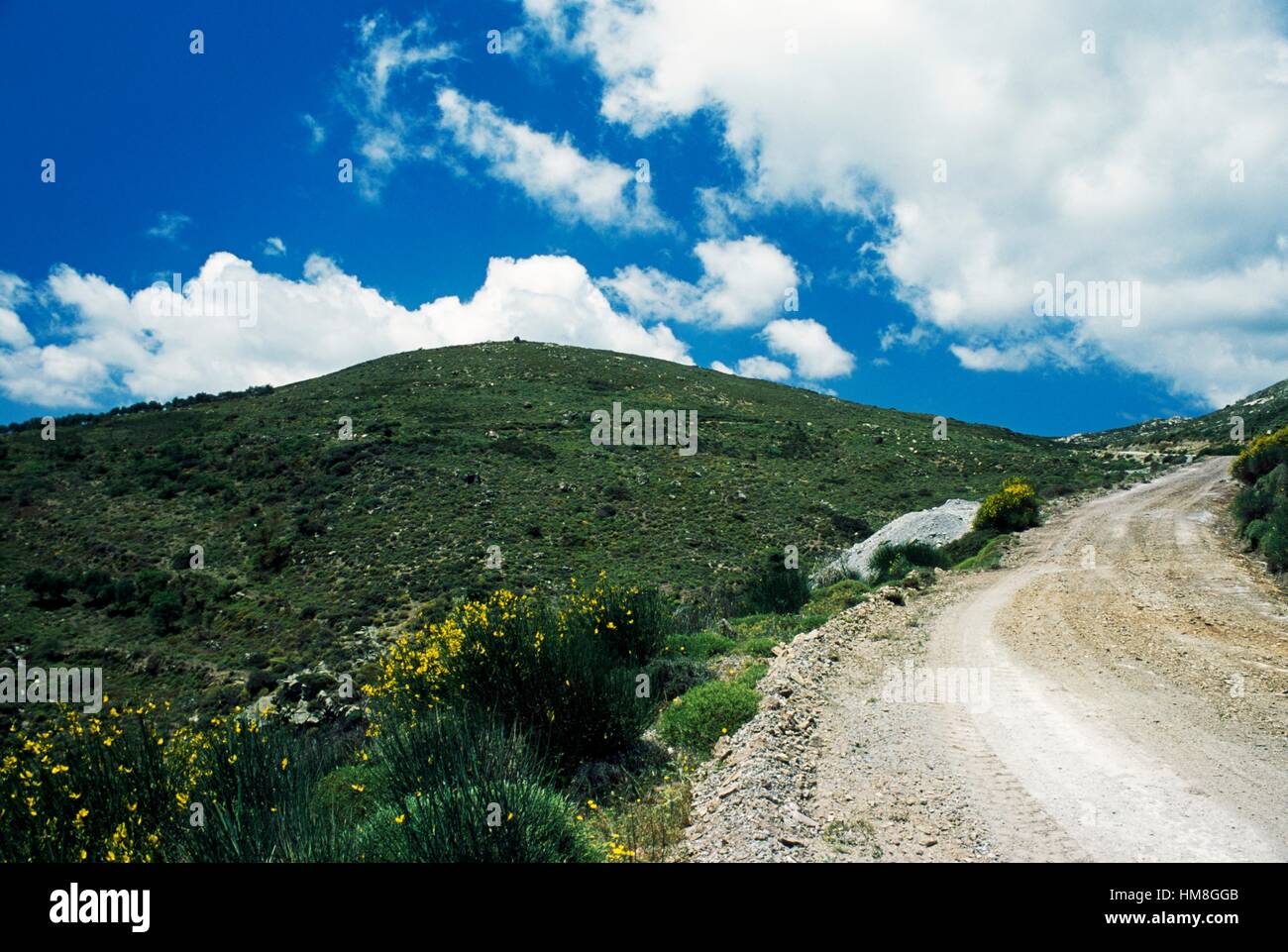 Landscape in the Castel Monte Forte area, Sitia, Crete, Greece Stock ...