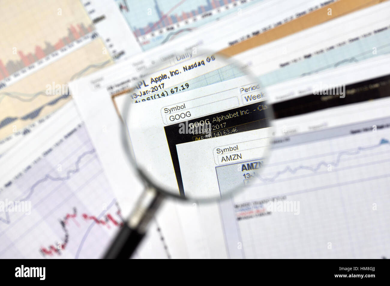 MONTREAL, CANADA - JANUARY 20, 2017 : Alphabet Google stock exchange ...